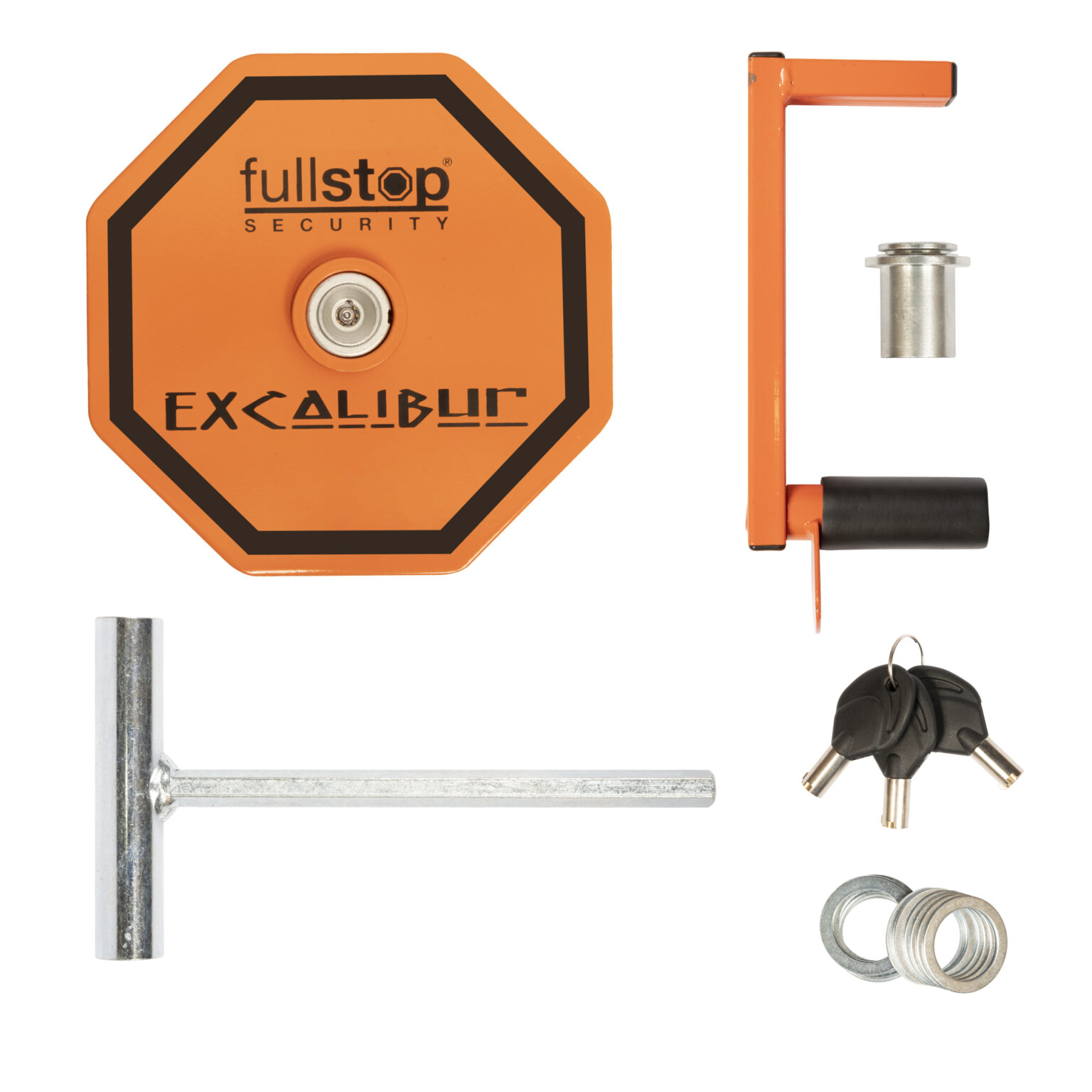 Excalibur (FRL100) caravan wheel lock by Fullstop Security