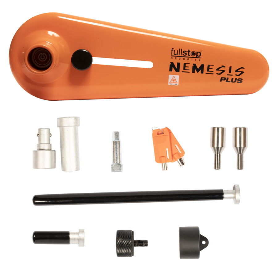 Nemesis Plus (FNP300) motorhome wheel lock from Fullstop