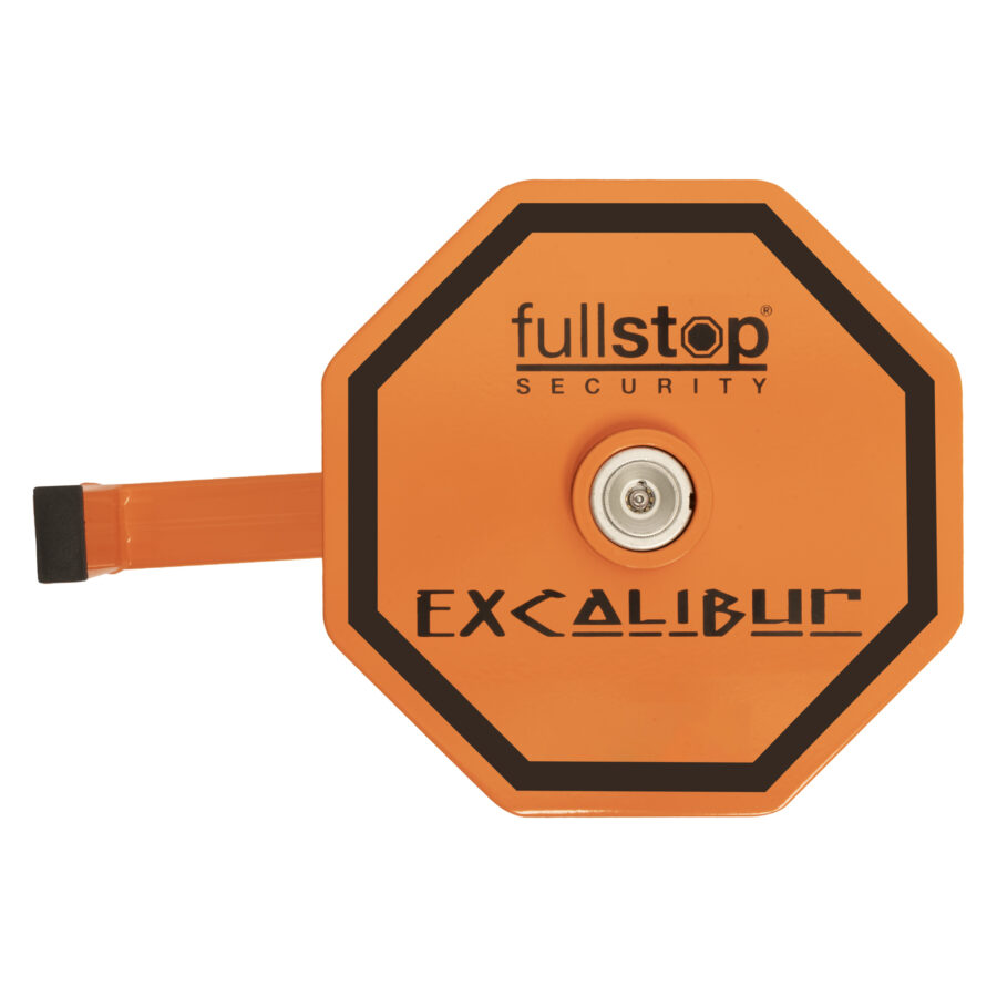 Excalibur (FRL100) caravan wheel lock by Fullstop Security
