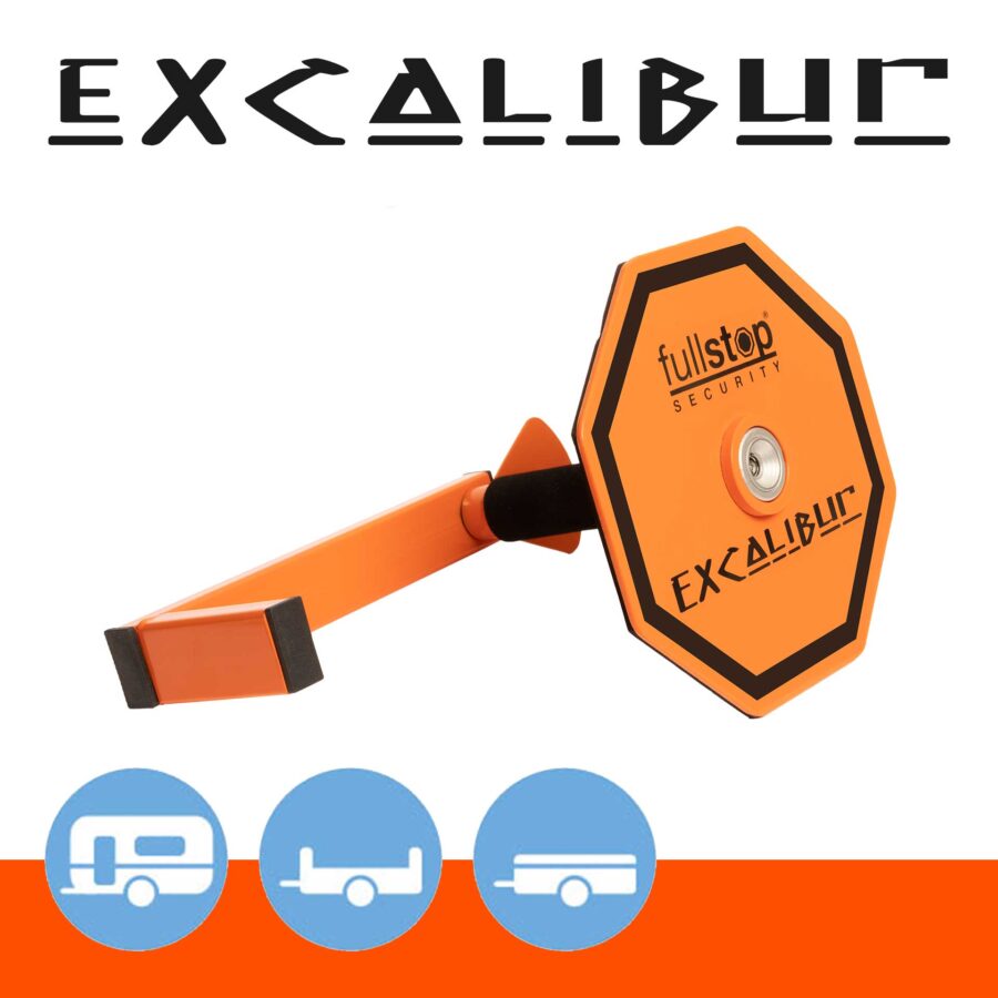 Excalibur (FRL100) caravan wheel lock by Fullstop Security